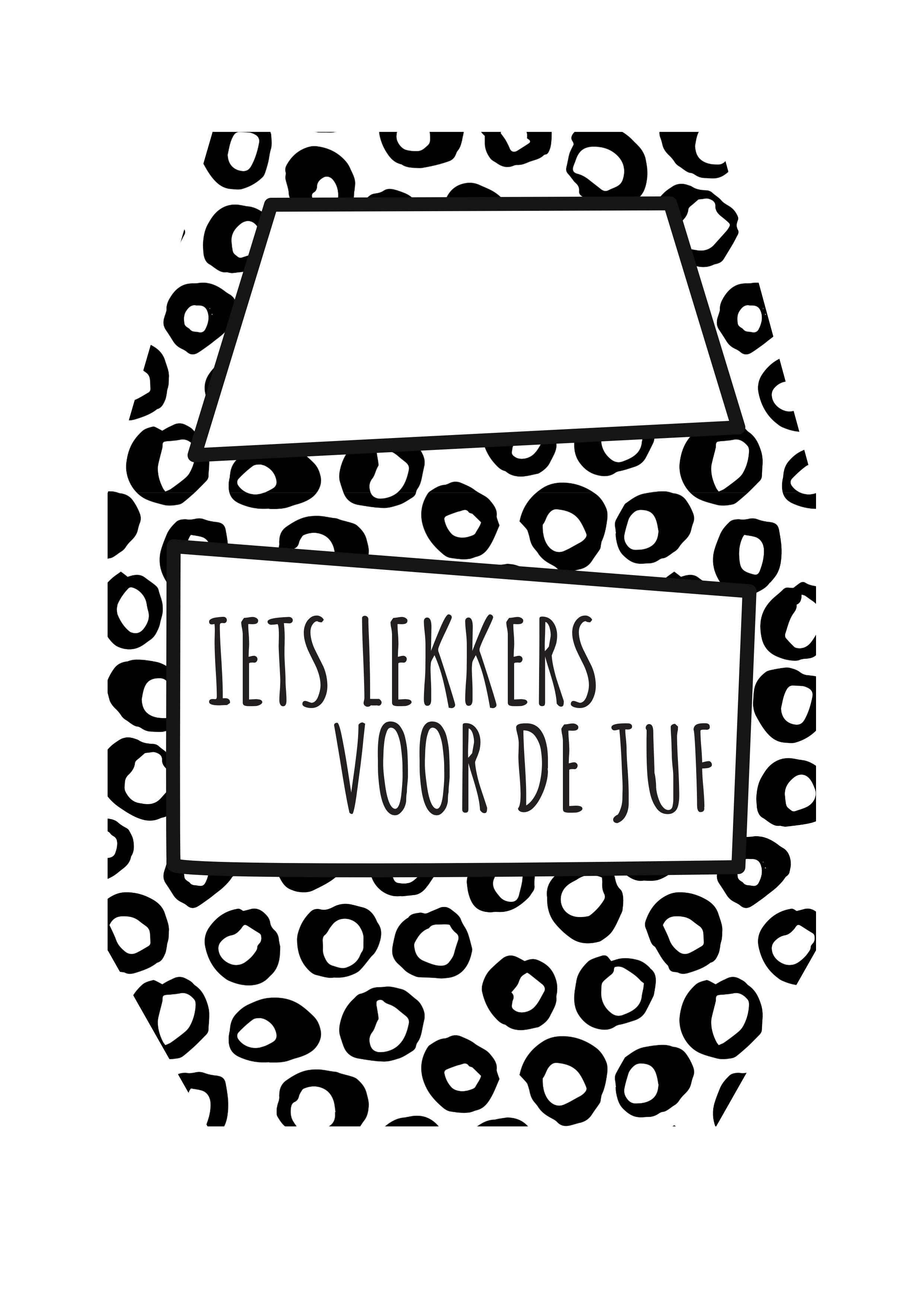 Free printable tony chocolonely 'juf en/of meester'