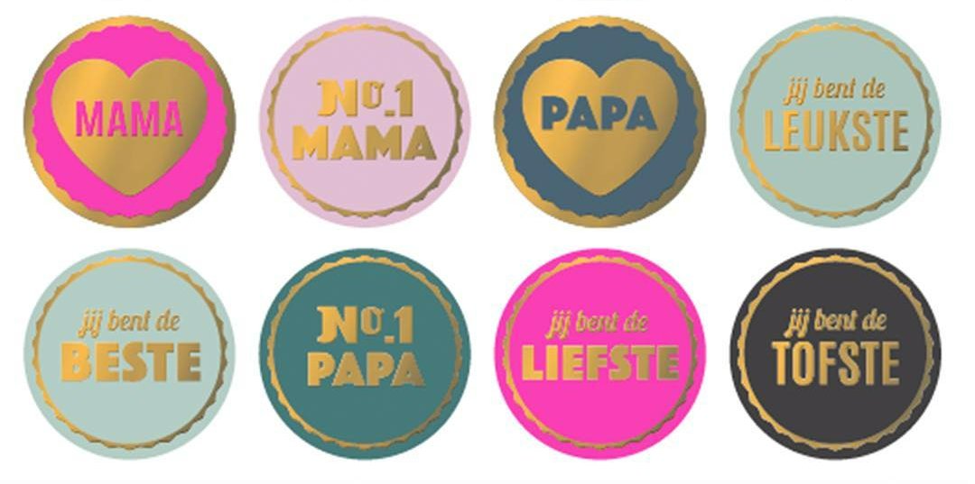 Stickers 'Mama en Papa'